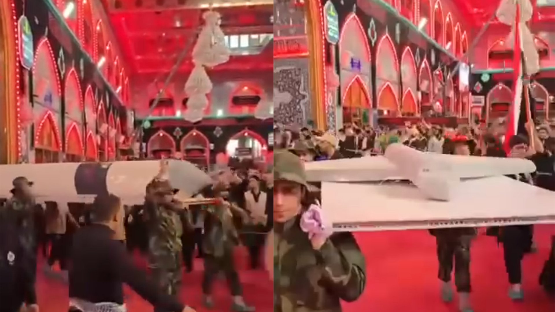 Badr Organization parades Iranian missile replicas inside Imam Hussein ...