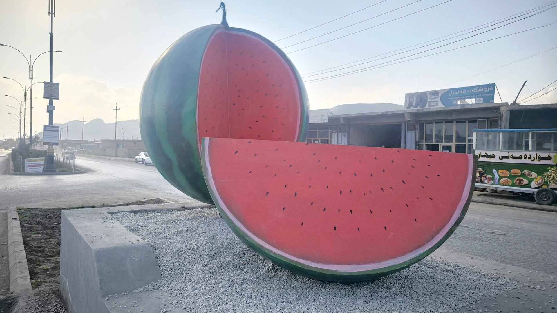 Watermelon statue unveiled in Said Sadiq market celebrates local ...