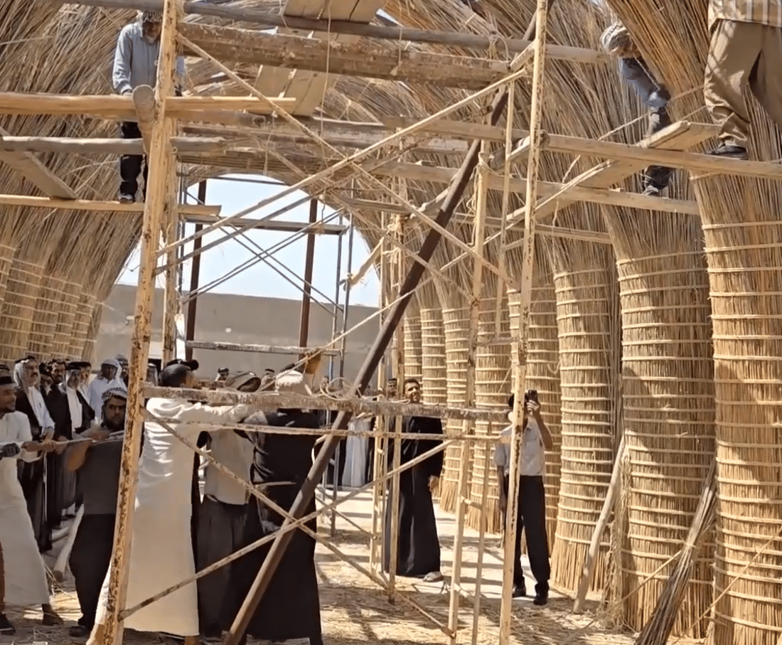 Dhi Qar celebrates traditional mudhif construction » 964media